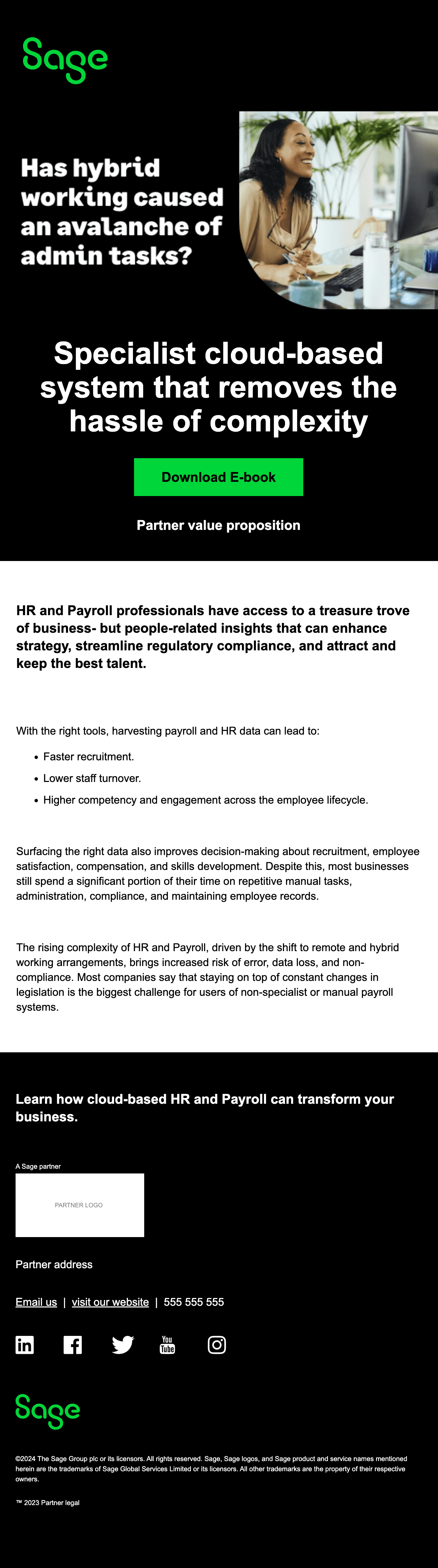 Sage HR Payroll Campaign 3: The Future of HR and Payroll Email 1 | Sage ...