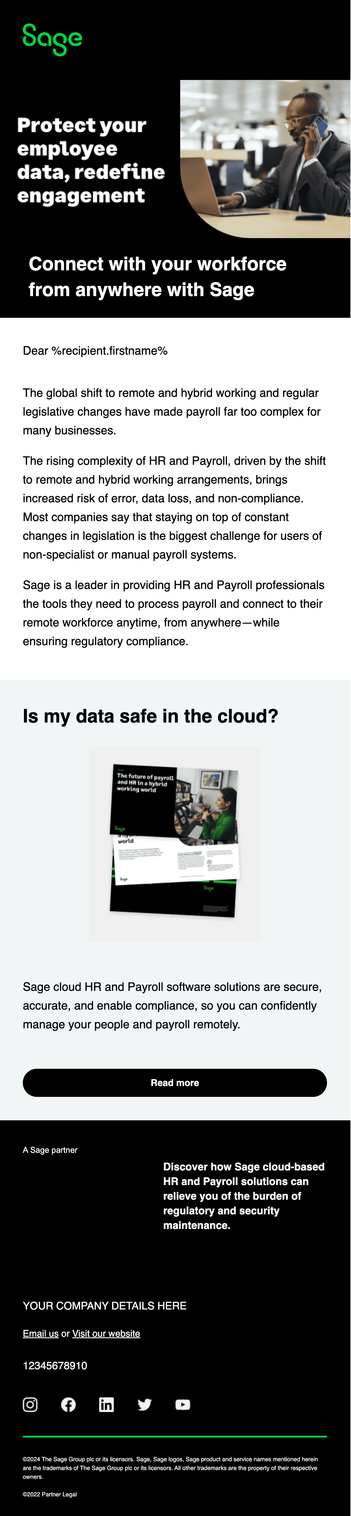 Sage HR Payroll Campaign 3: The Future of HR and Payroll Email 3 | Sage ...